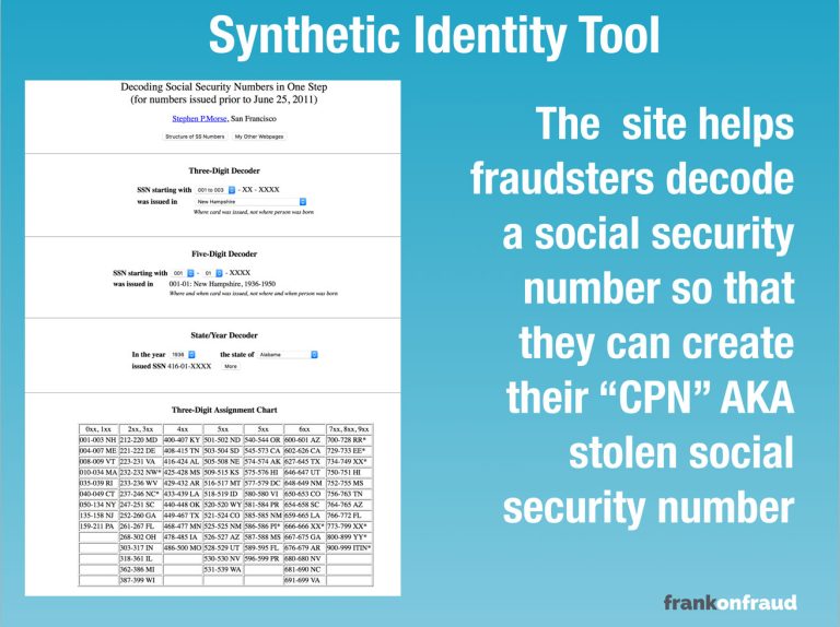 Burner Identity Sites Make Synthetic ID Fraud a Snap - Frank on Fraud
