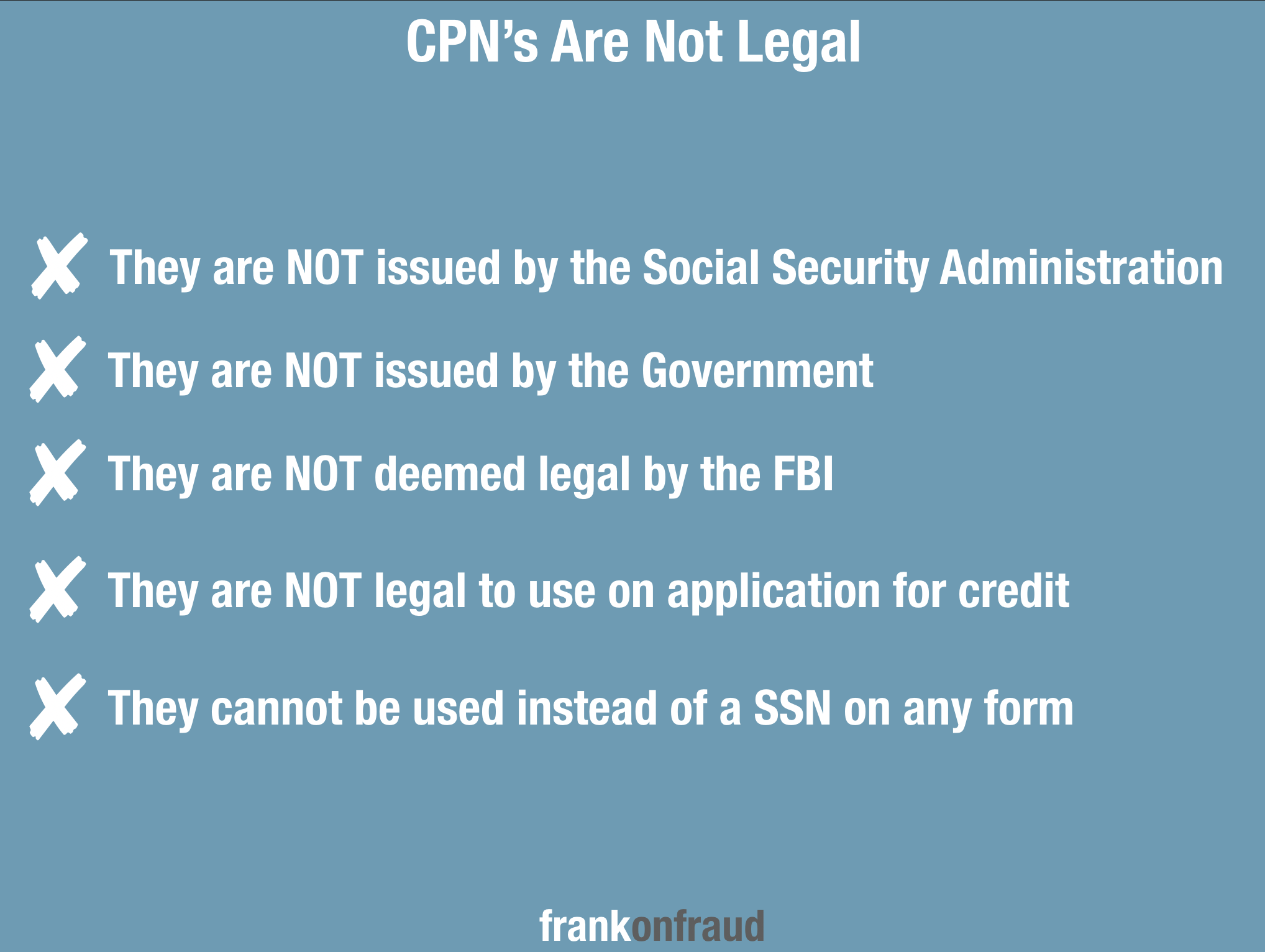 I Bought a "Legal" CPN - Here's What Happened. - Frank on Fraud