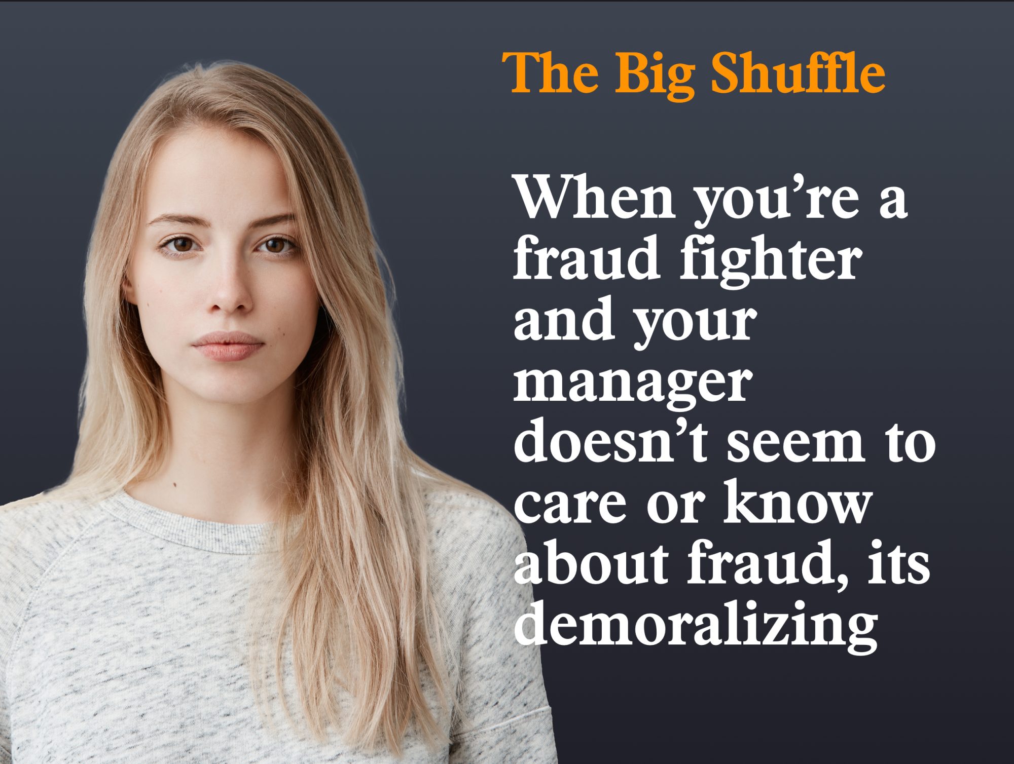 Lone Wolf Fraud Fighters, You Are Not Alone - Frank on Fraud